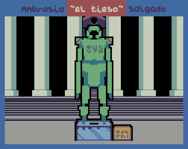 Ambrosio "El tieso" Salgado by Carenalga, QuietGecko
