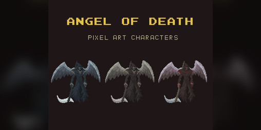 Angel of Death Pixel Art Character by sanctumpixel