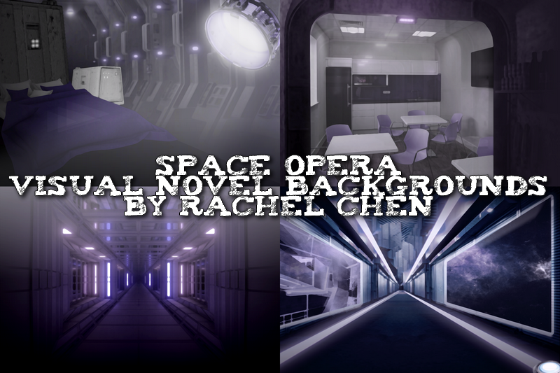 Space Opera Mini Pack: 9 Visual Novel Backgrounds by Rachel Chen