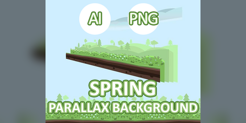 Vector Parallax Background Spring (Free) by ^|Askariot
