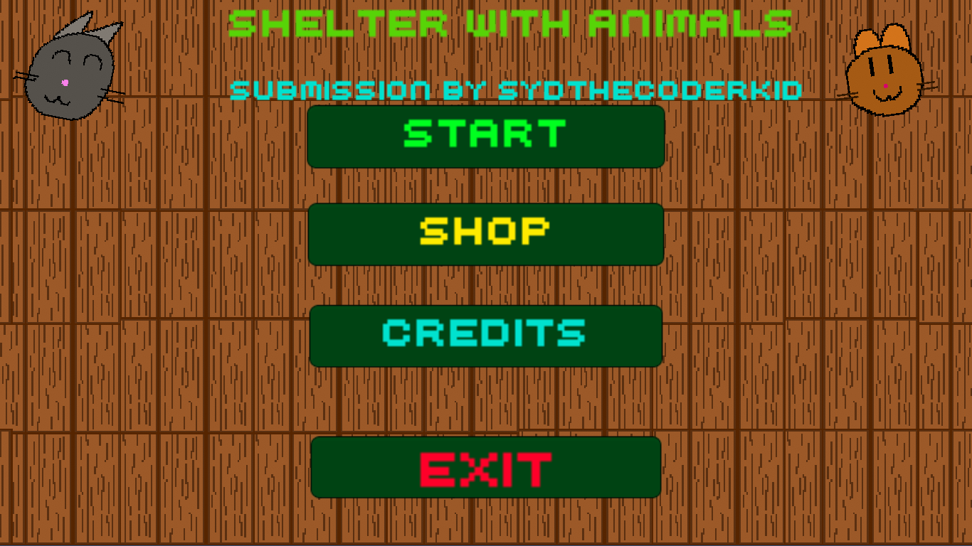 Shelter With Animals! by SydTheCoderKid