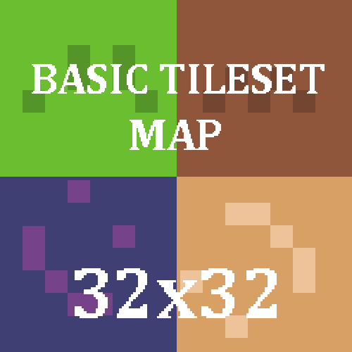 32x32 Basic Tileset Map by Evan Fix
