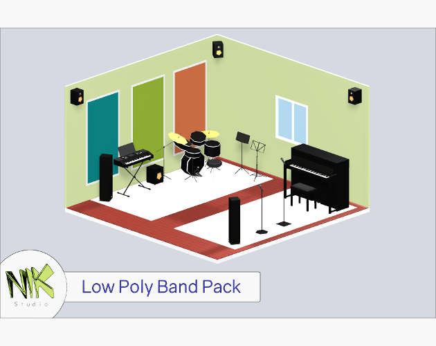 Low Poly Band Pack by Studio NIK