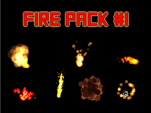 Pixel-Art Fire Effect Pack #1 by Cyberek
