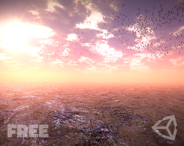 #NVJOB Simple Boids (Flocks of Birds, Fish and Insects) v1.1. Flocking Simulation. Free Unity ...