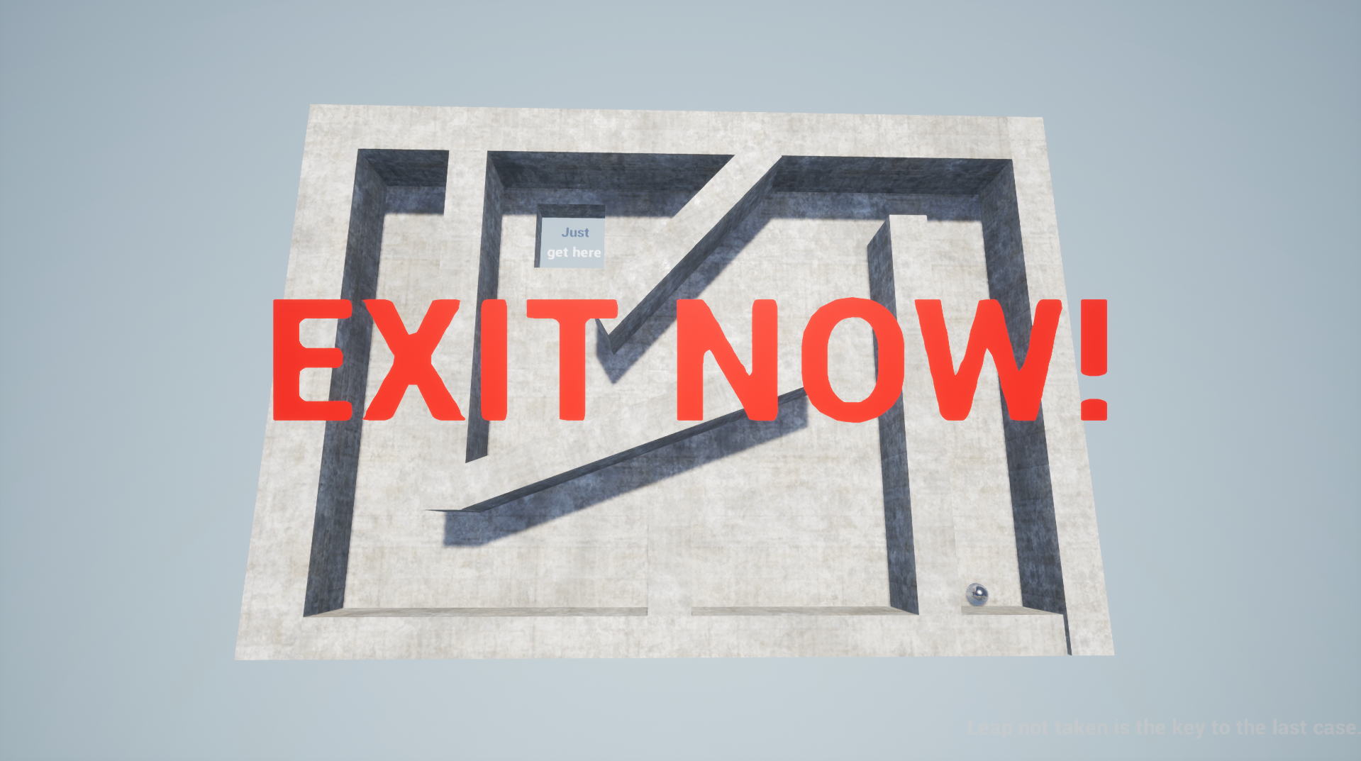 Good job, now exit by SimonSlav