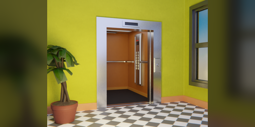 Elevator and door Low-poly 3D model by TheFamousRat