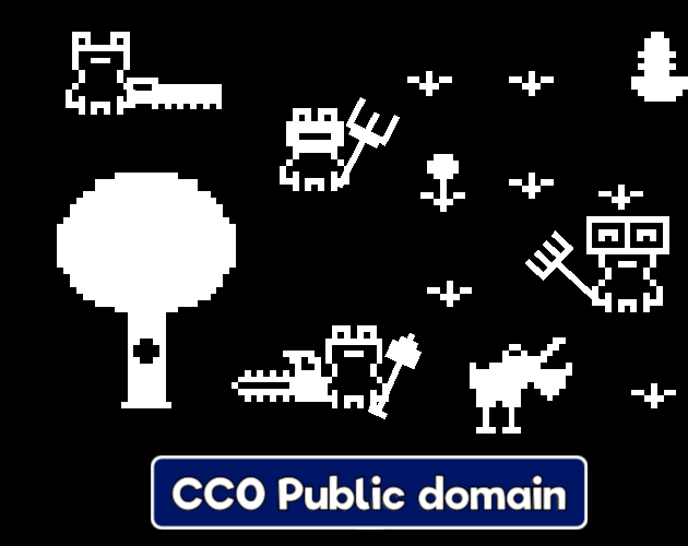 Frogland 1bit 16x16 Tileset Asset by Pretty Fly Dev