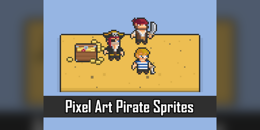 2D Pixel Art Pirate Sprites by Elthen's Pixel Art Shop