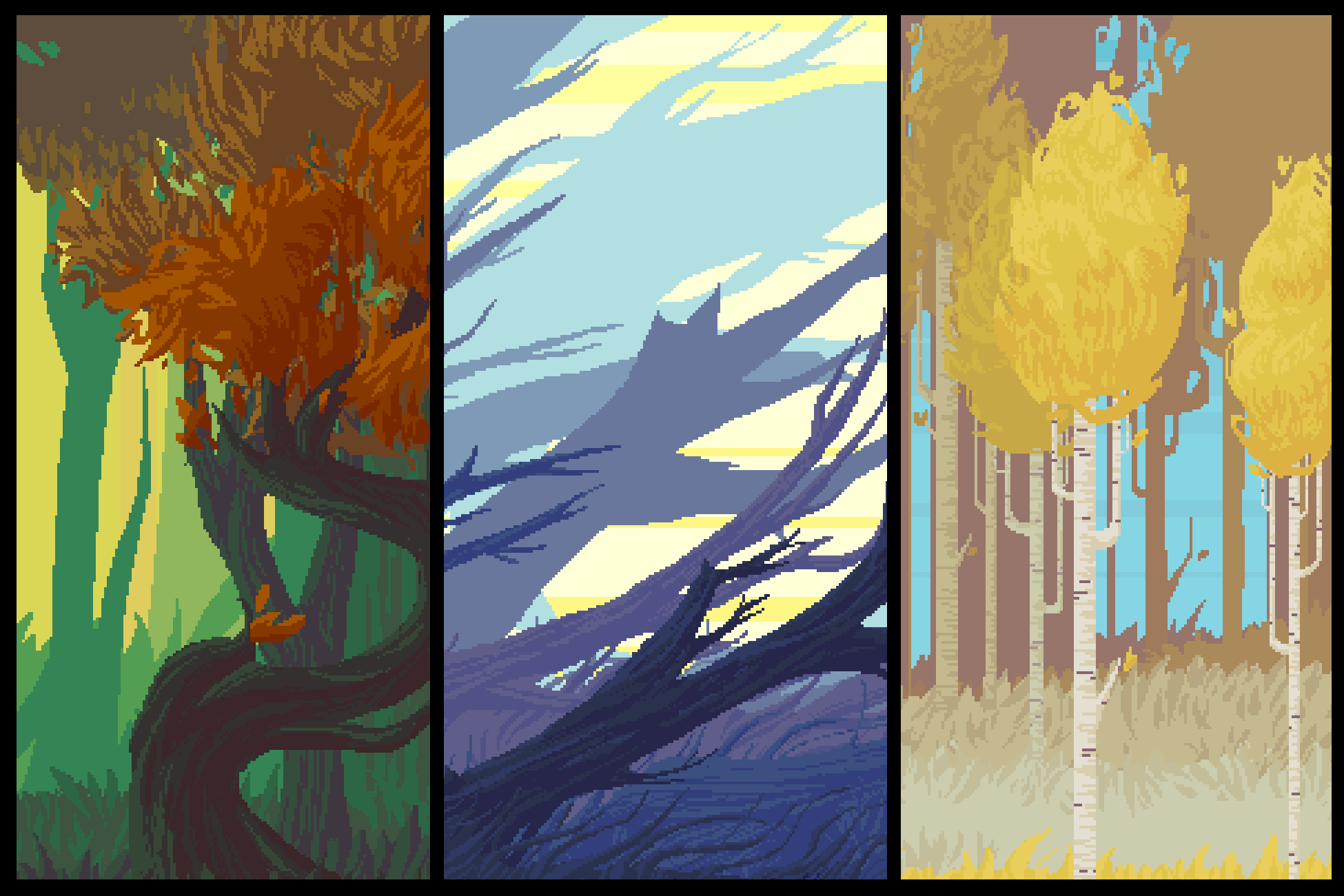 Pixel Forests by Gazielle