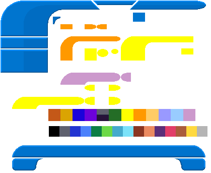 Sci-fi UI Pixel Art by Zed Hanok