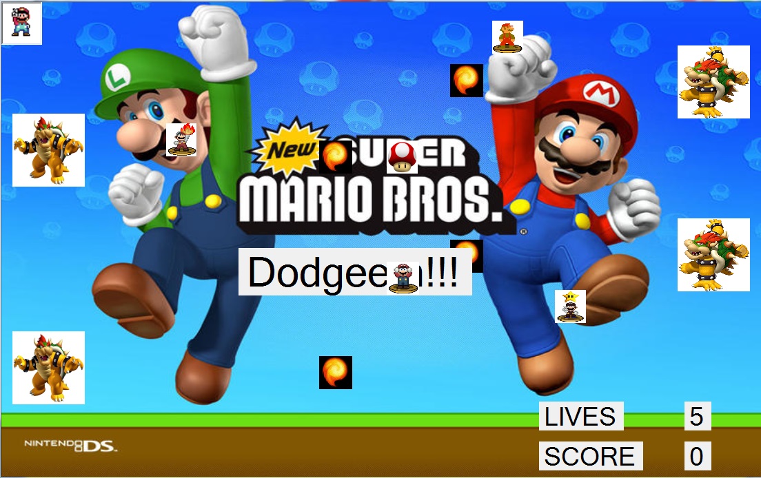 Mario Dodge [2008] - Free Mini Game by sandquistgames