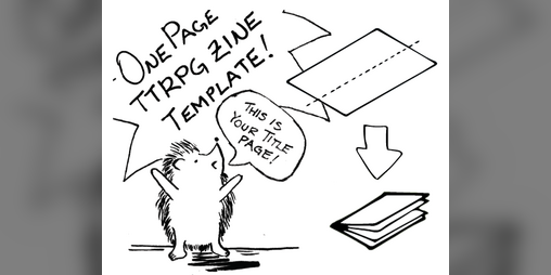 One Page Zine Template by Star West