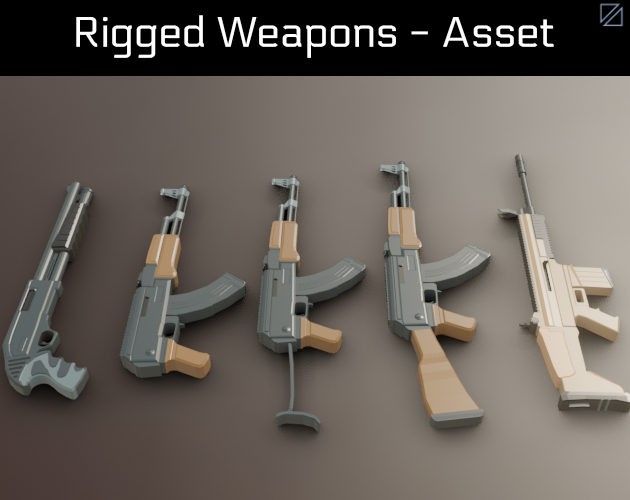 Rigged Weapons Asset By Alstra Infinite
