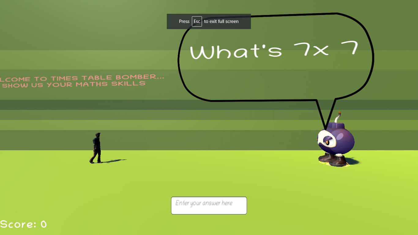 Times table bomber by dutchlish