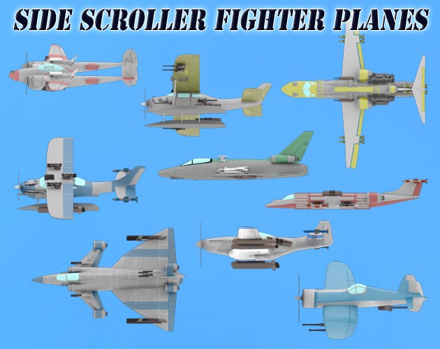 Side Scroller Fighter Planes by nulllgames