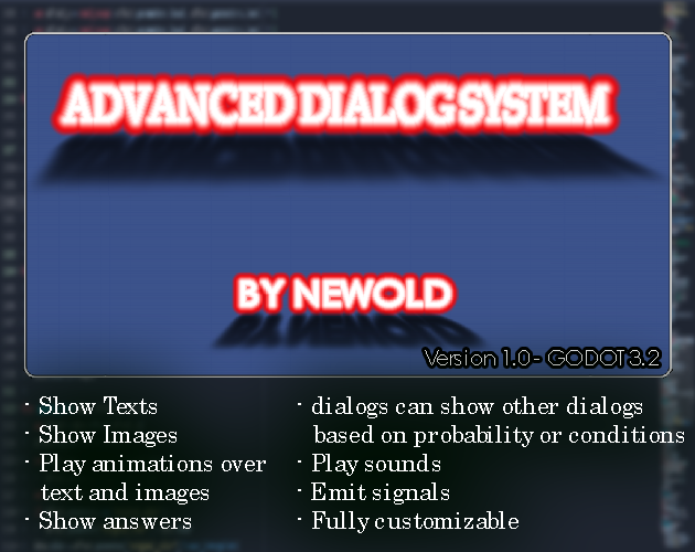 Advanced Dialog System - Updated 1.1i - Godot 3.2 by newold3