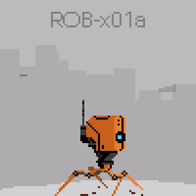 Cybrpunk Sentinel Robot / Security Droid character by pellaore