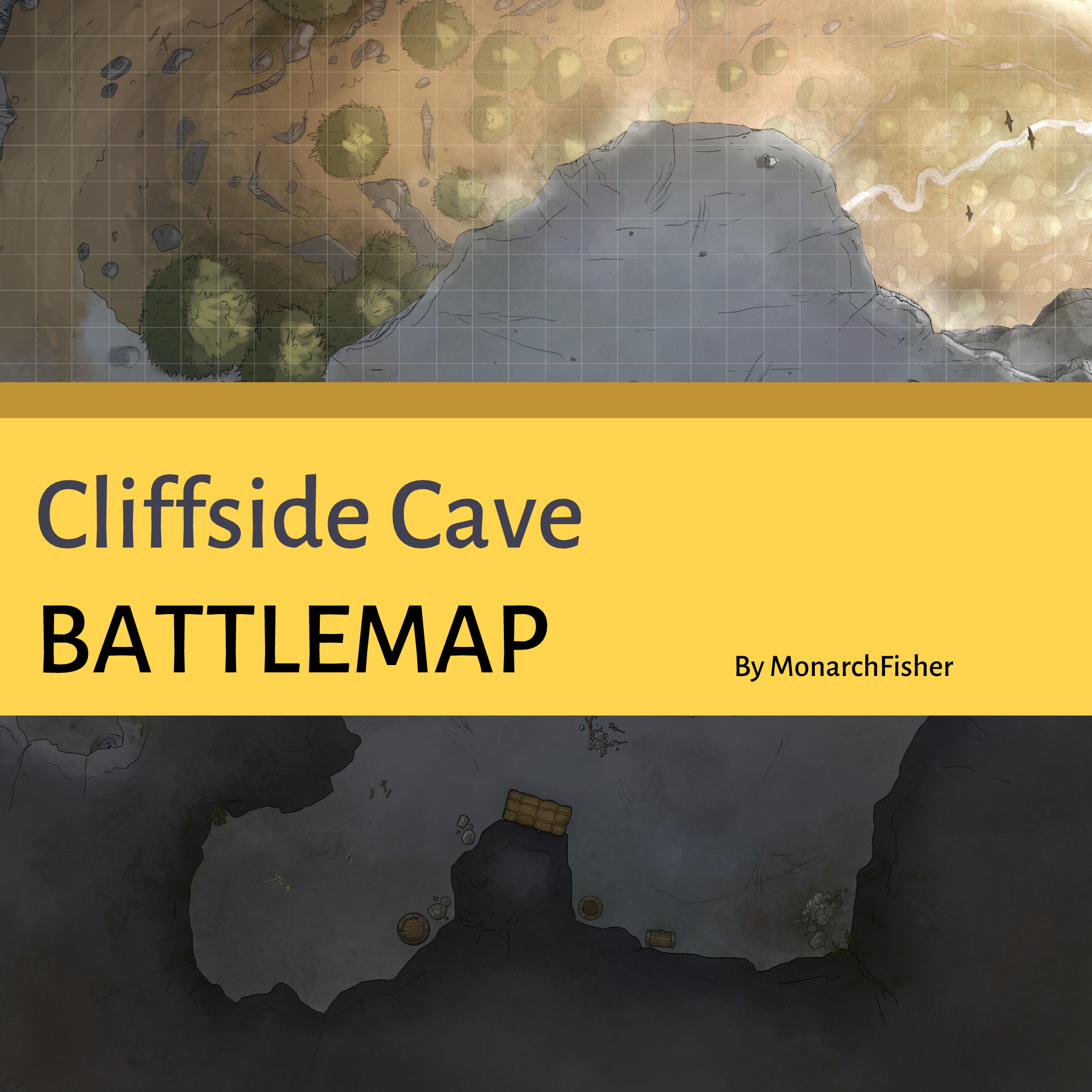 Cliffside Cave by MonarchFisher
