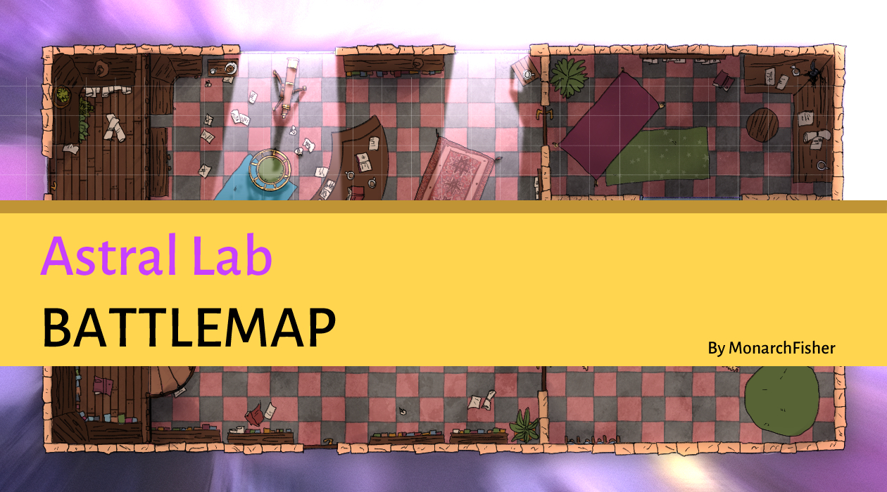 Astral Lab Battlemap by MonarchFisher