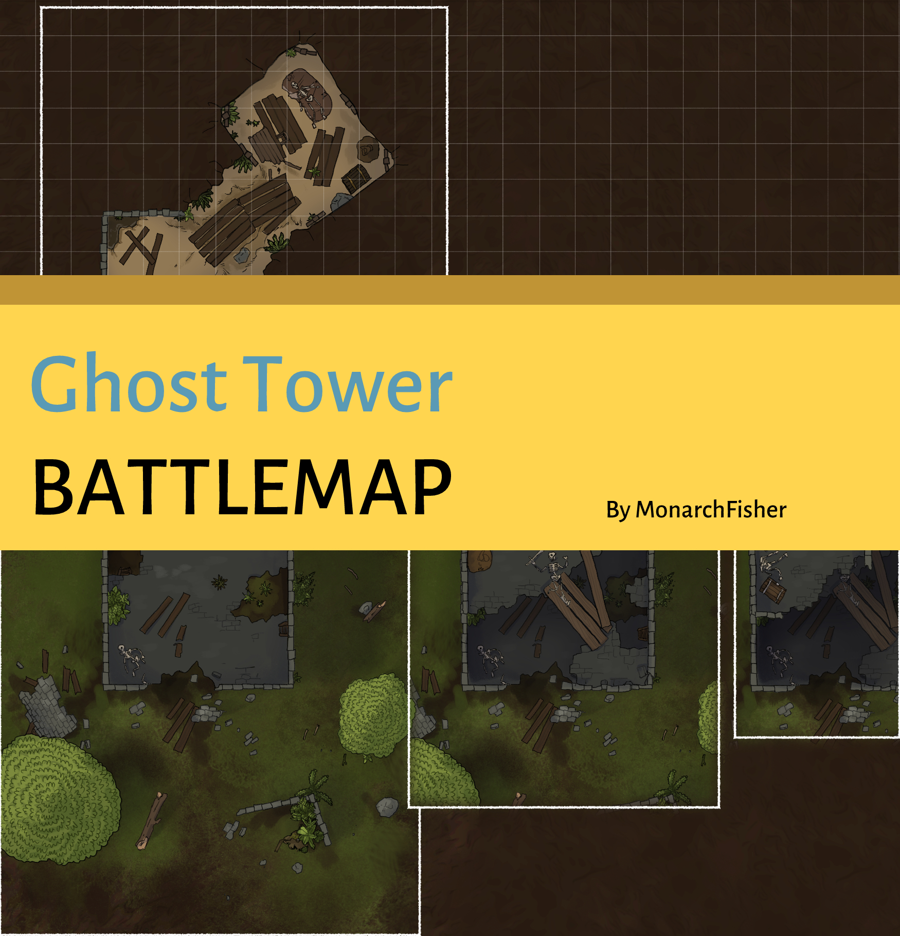 Ghost Tower Battlemap by MonarchFisher