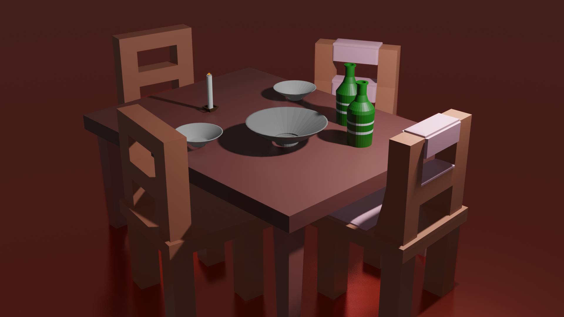 Party-Table 3DModels by Cotton Ball