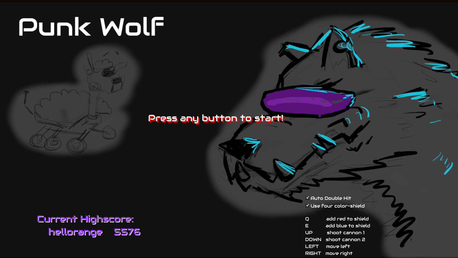 Punk Wolf by corinnaj