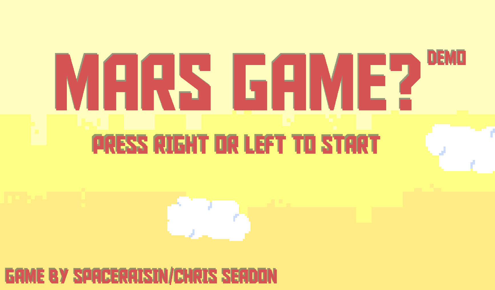 Mars Game Demo by spaceraisin