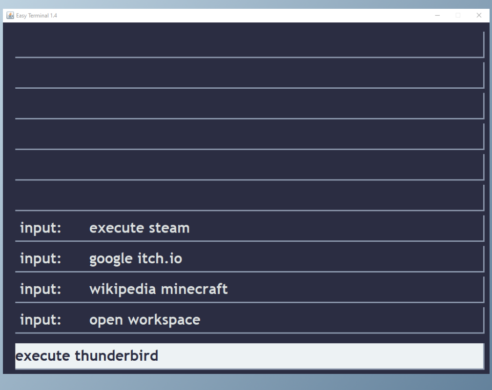 Easy Terminal (Program Launcher) by Bats