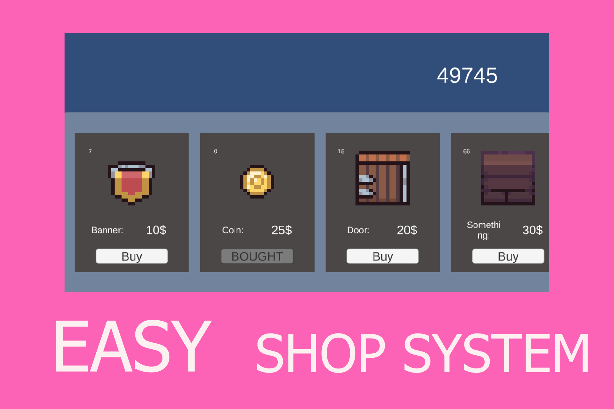 Shop System by EpicidadSoftware