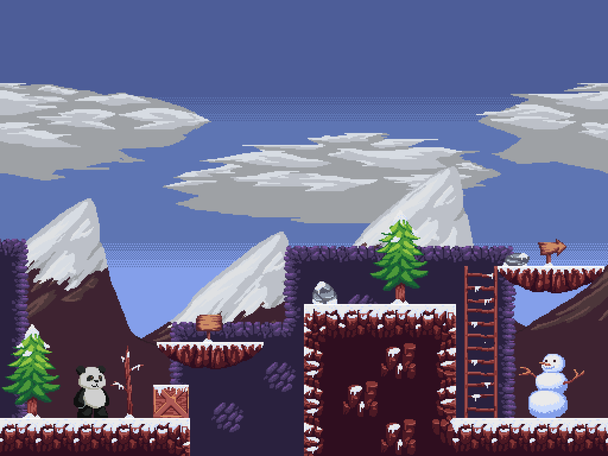 Cold Mountains Tileset 32x32 by Tiago Dela Savia