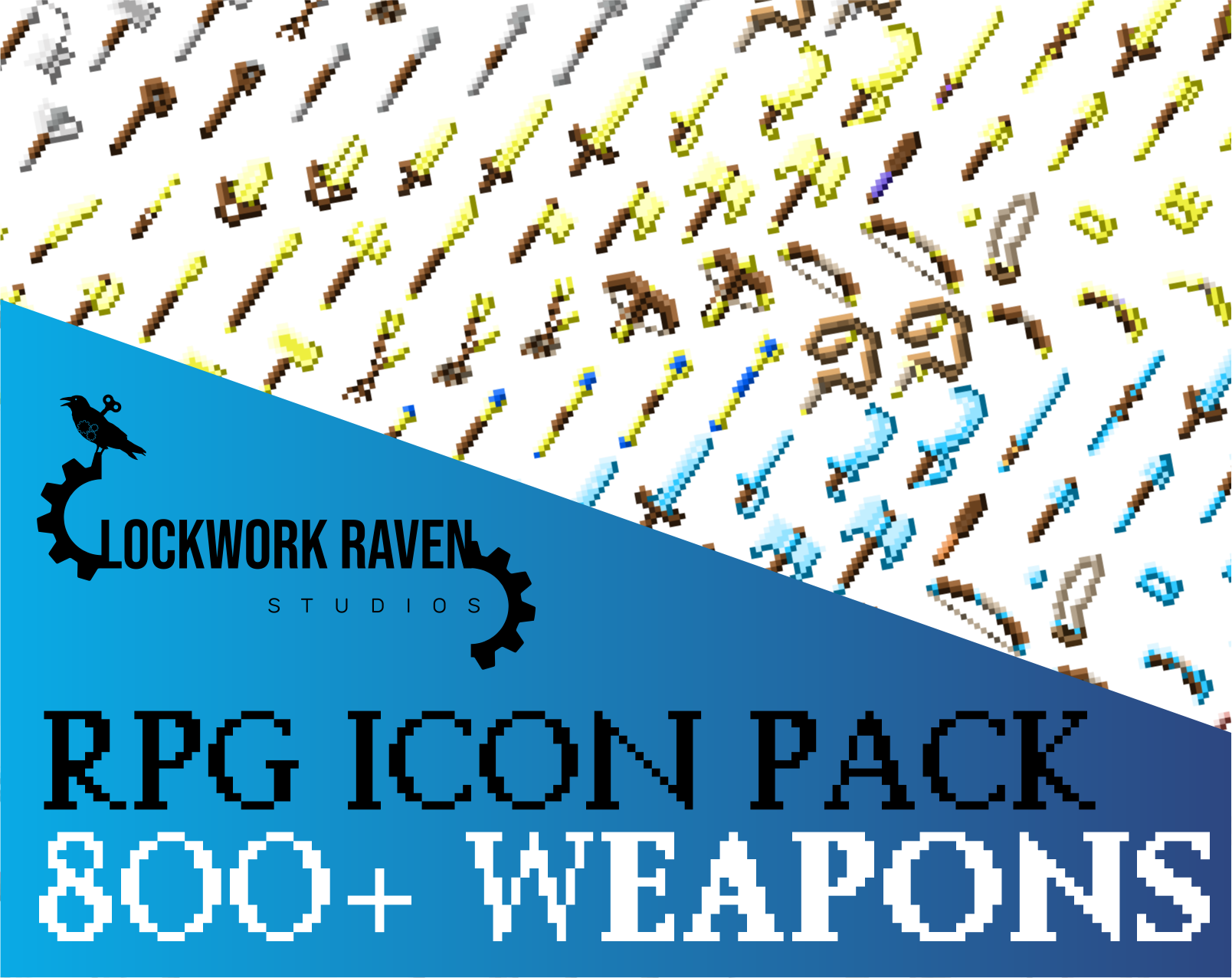RPG Icon Pack - 800+ Weapons - Clockwork Raven Studios by Clockwork Raven