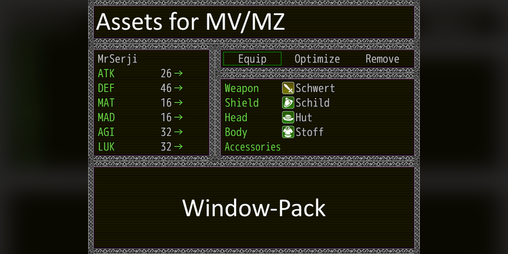 [Asset] Window-Pack [RPG Maker MV/MZ] by MrSerji
