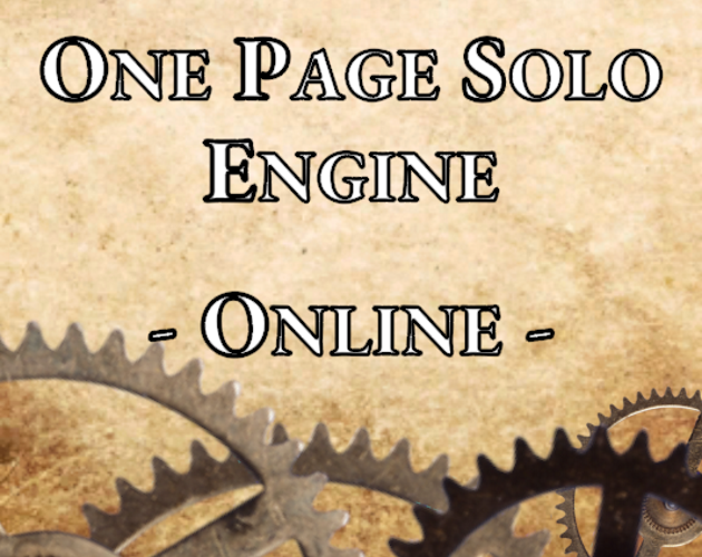 One Page Solo Engine - Online by Inflatable Studios