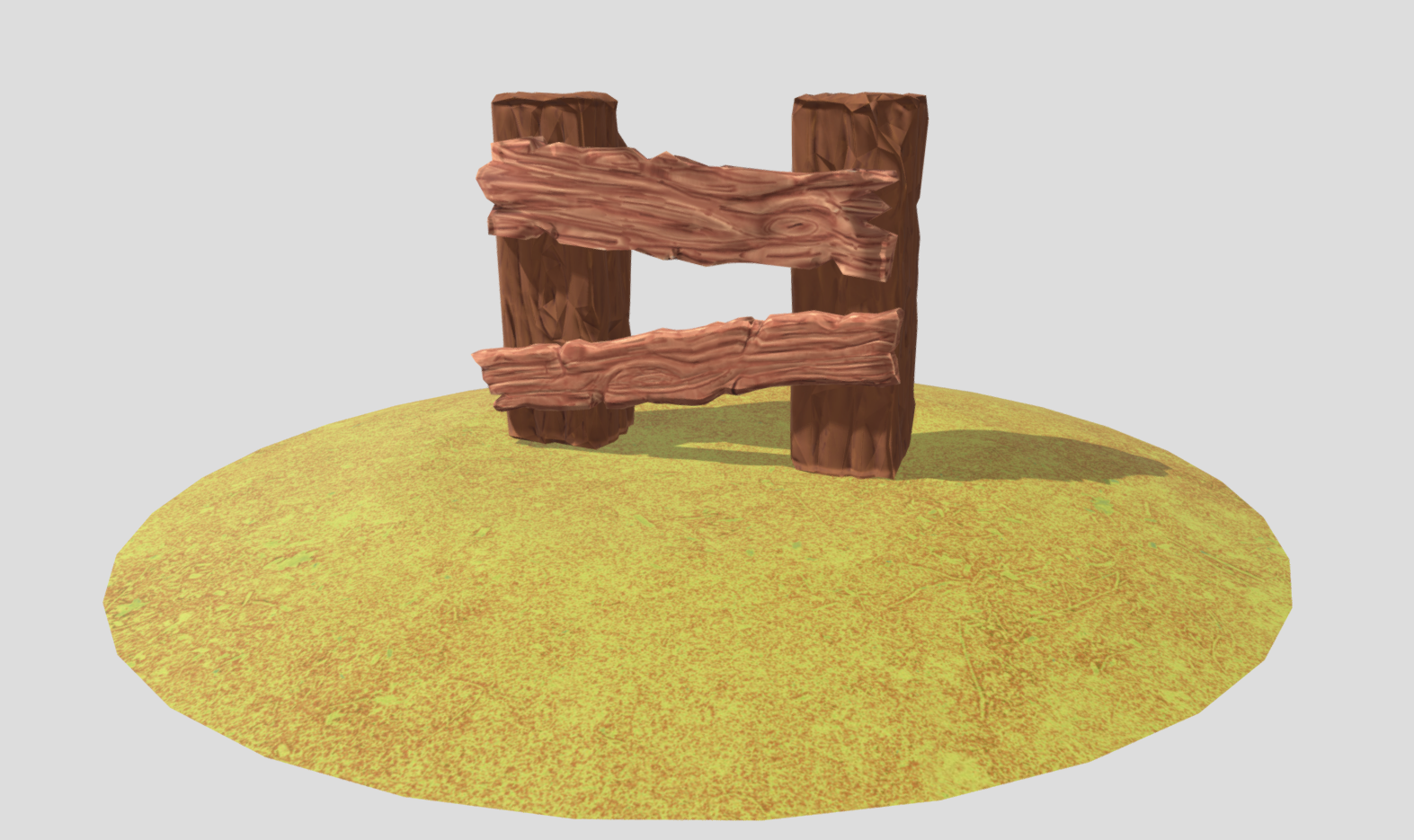 Cartoon fence 3D by KumaSousa