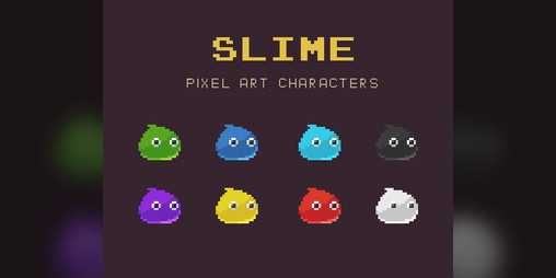 Slime Pixel Art Monster by sanctumpixel