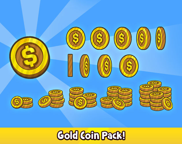 Gold Coin Game Icon - Dollar Pack by ArtGem
