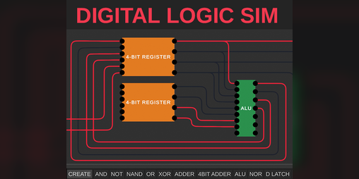 Digital Logic Sim by Sebastian Lague