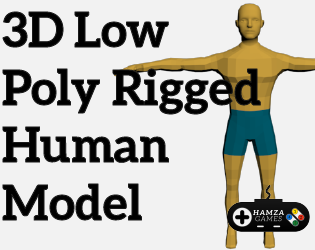 3D Low Poly Rigged Human Model by MAK Games