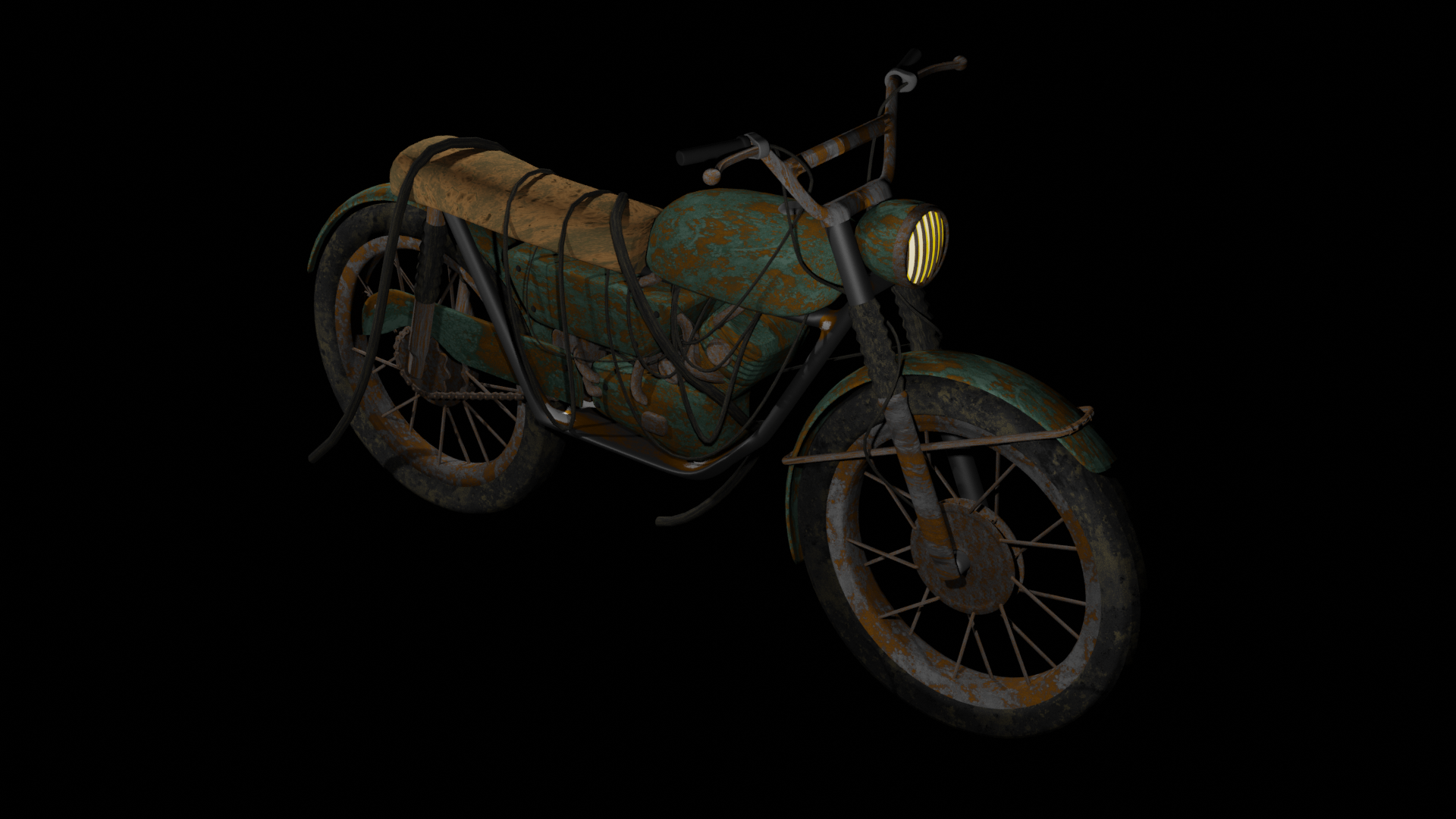 Old Dirty Motorcycle by LiWorDev