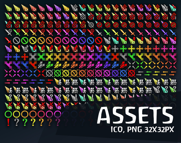Assets: Cursors Pack 1 [RPG, RTS, MMO, TPS] by Wenrexa