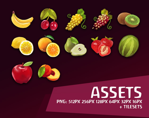 Assets: Sprites Resource [Food Fruits] by Wenrexa