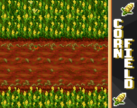 Corn field tileset by MonkeyImage