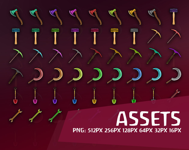 Assets: GUI: Medieval Tools Icon by Wenrexa