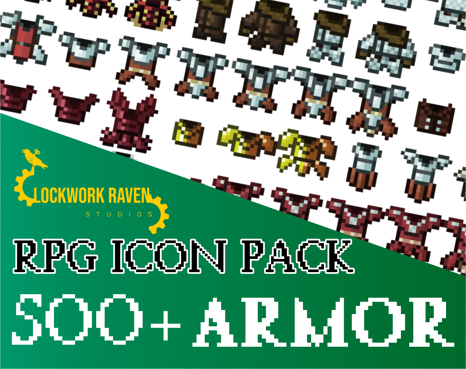RPG Icon Pack - 500+ Armor - Clockwork Raven Studios by Clockwork Raven