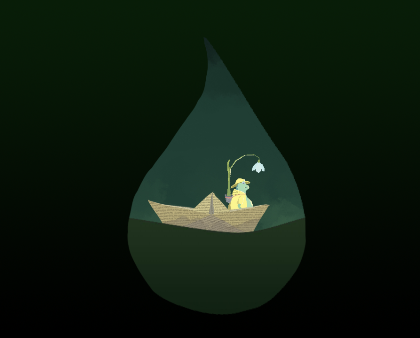 Blob Frog the Fisherman by Grayscal3