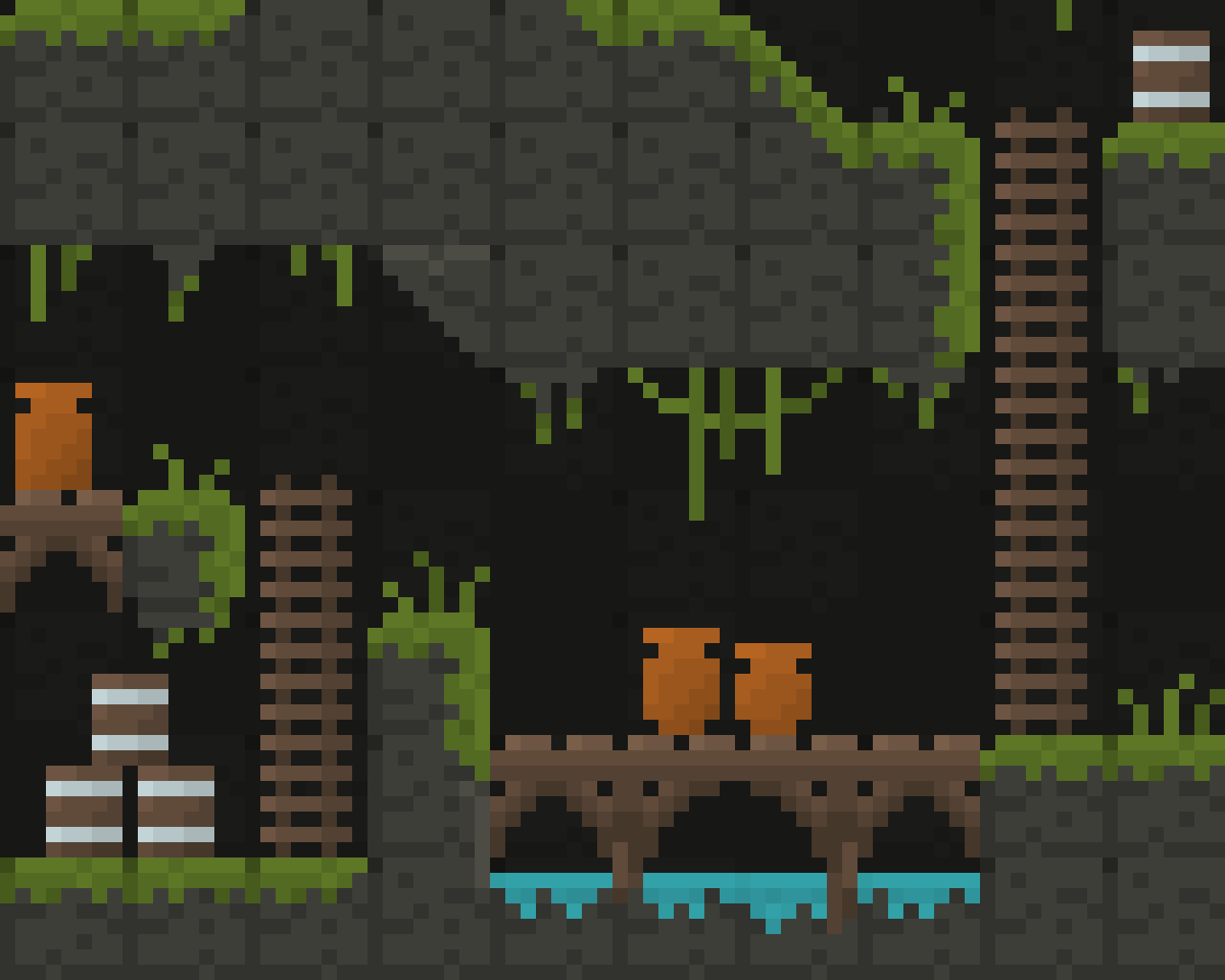 Ruin pico-platformer tileset by Kevin's Mom's House