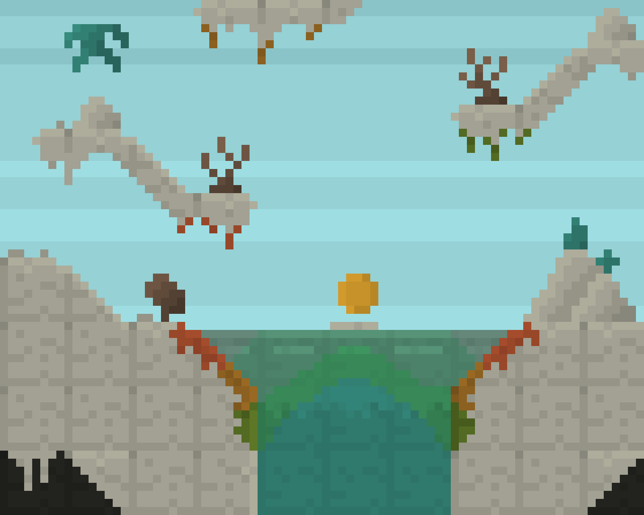 Devlog - Volcanic spring pico-platformer tileset by Kevin's Mom's House