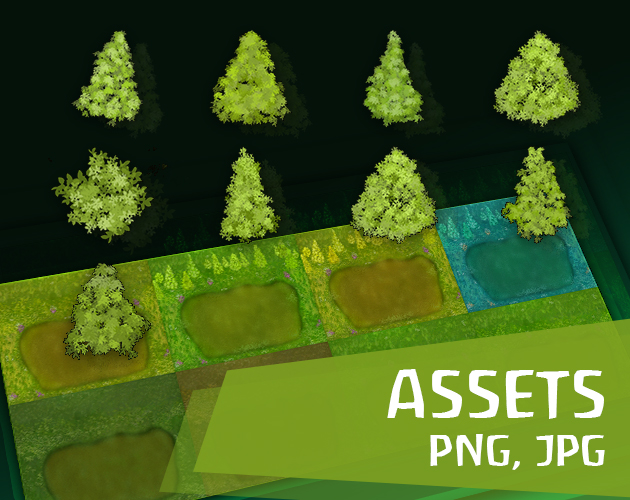 Assets: Sprites Forest [Trees, Backgrounds] #2 by Wenrexa