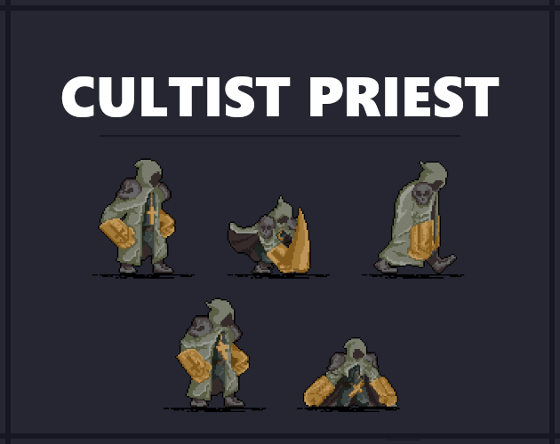 Cultist Priest Sprite Pack by RiLi_XL